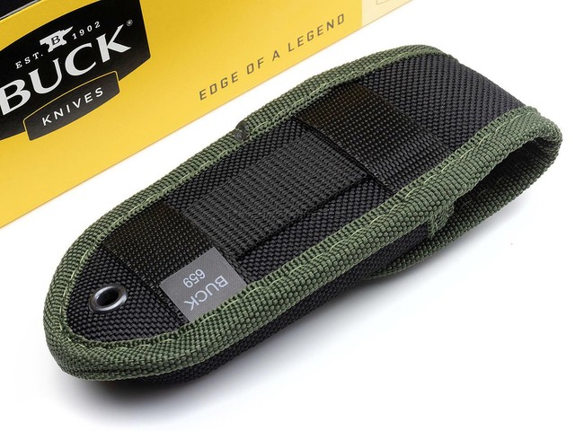 Buck Knives 660 Pursuit Large Folding Guthook Knife With Sheath 0660grg ...