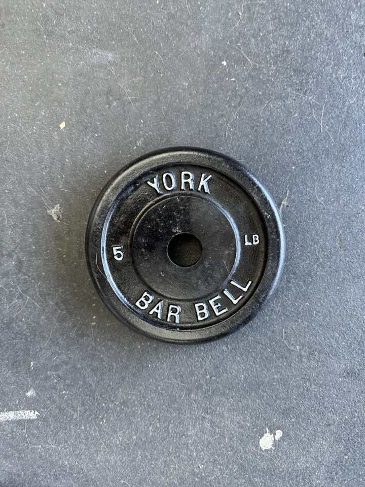 YORK 5 Lb Plate STD Hole | eBay