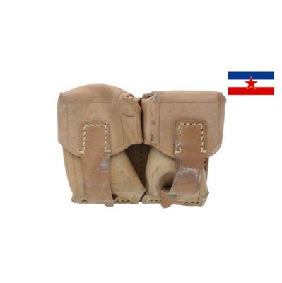 Yugo Military M24 M48 Mauser 8mm Dual Cell Leather Ammo Belt Pouch ...