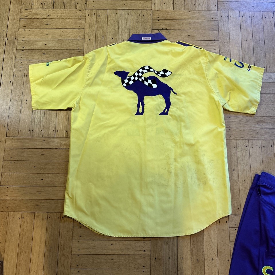 Jimmy Spencer Autographed Authentic Camel Racing Pit Crew Shirt L ...