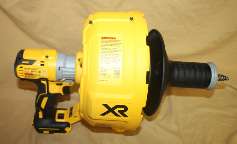 DeWALT DCD200B 20V MAX XR Brushless Removable Drum Drain Snake - Bare ...