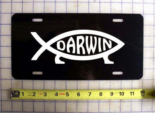DARWIN JESUS FISH CUSTOM LICENSE PLATE / CAR TAG | eBay