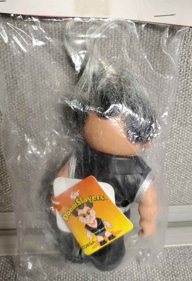Doomslayer Troll Wrestler Zorga 5" Doll w/ Gray Hair by Russ, Rare | eBay