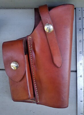 Excell cond. Vintage George Lawrence holster. SCARCE style for Browning ...
