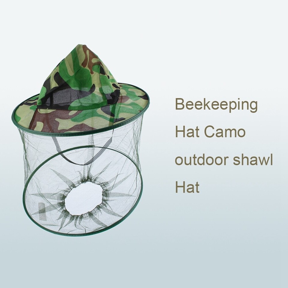 Mosquito Head Net Hat Midge Mosquito Insect Hat Mesh Fishing Head Net ...