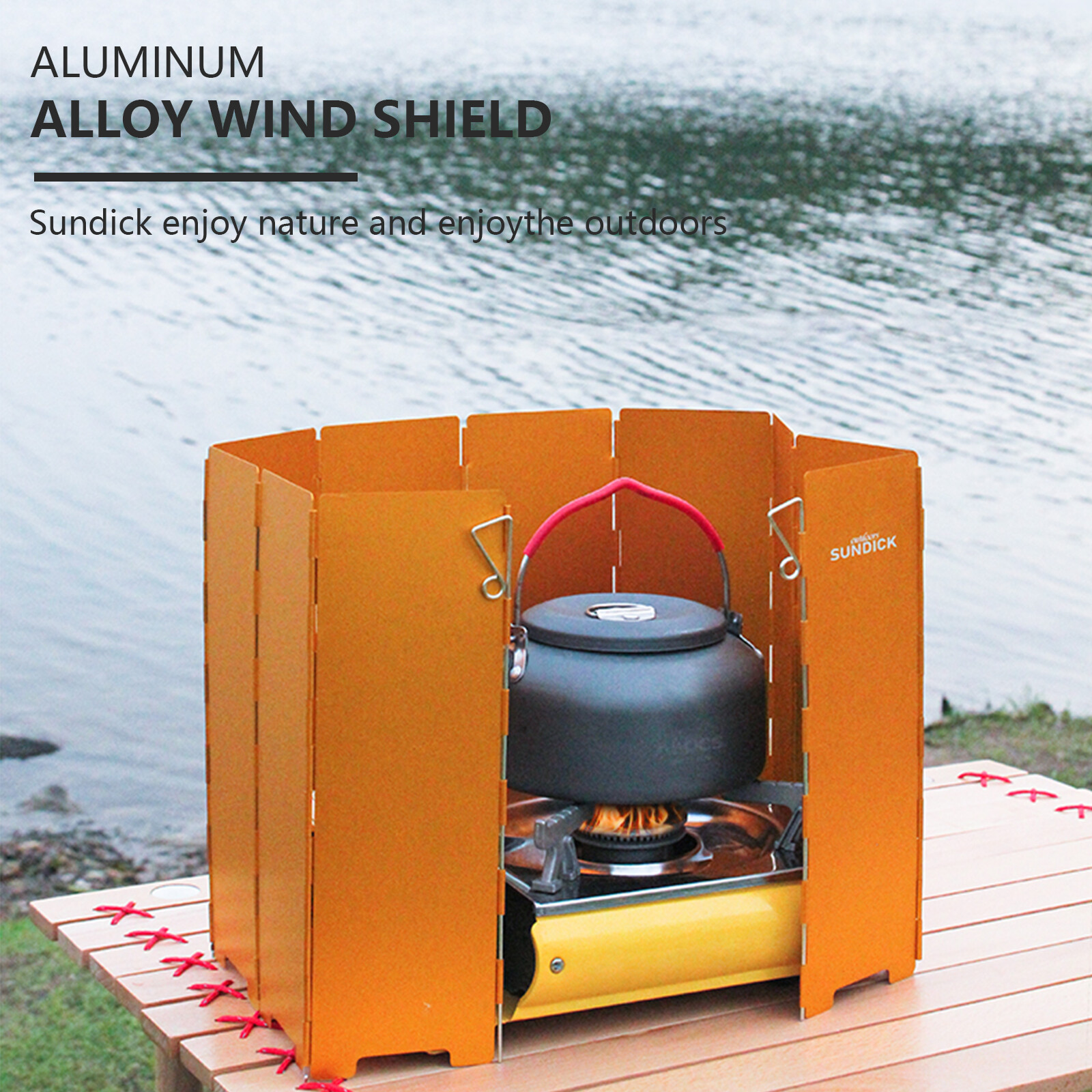 Aluminum Alloy Foldable Protable Windscreen for Outdoor Camping Stove ...