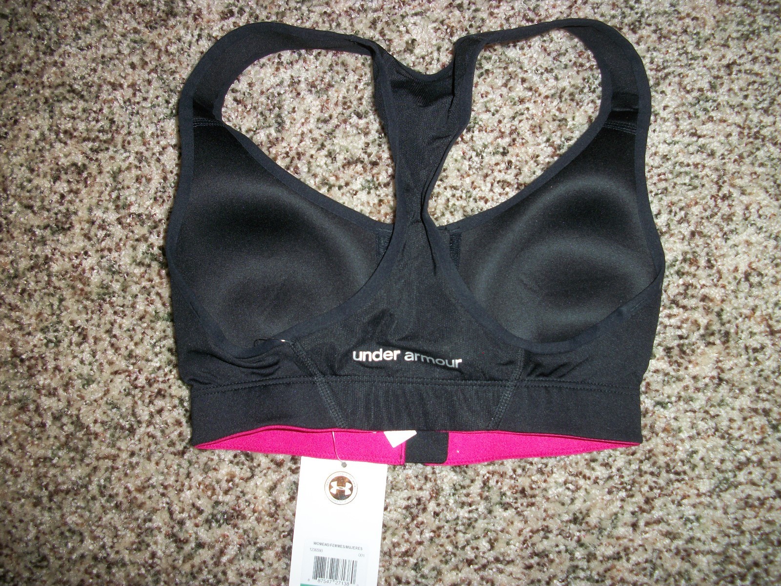 UNDER ARMOUR New NWT Womens 30C 30 C Bra Hi impact Compression Black ...
