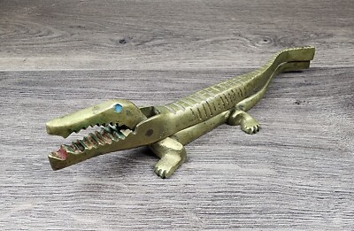 Brass Alligator Nut & Shell Cracker 7" Vintage | eBay