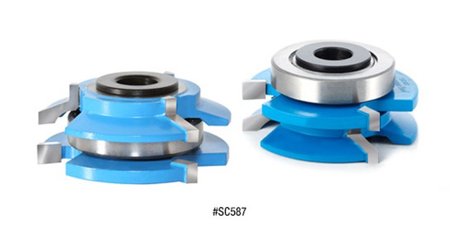 Amana Reversible Bevel Shaker Stile/rail Shaper Cutter Set 45 Degree ...