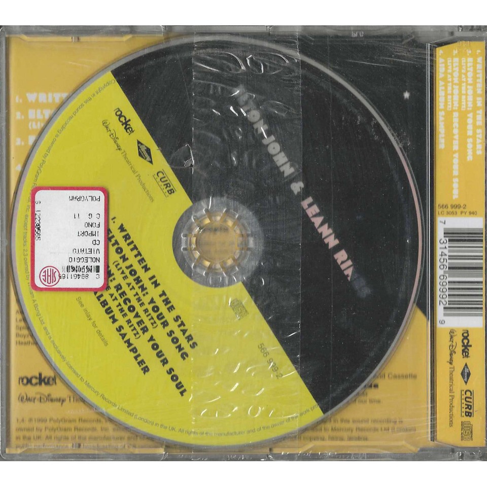 Elton John & Leann Rimes CD 'S Single Written IN The Stars / 5669992 ...
