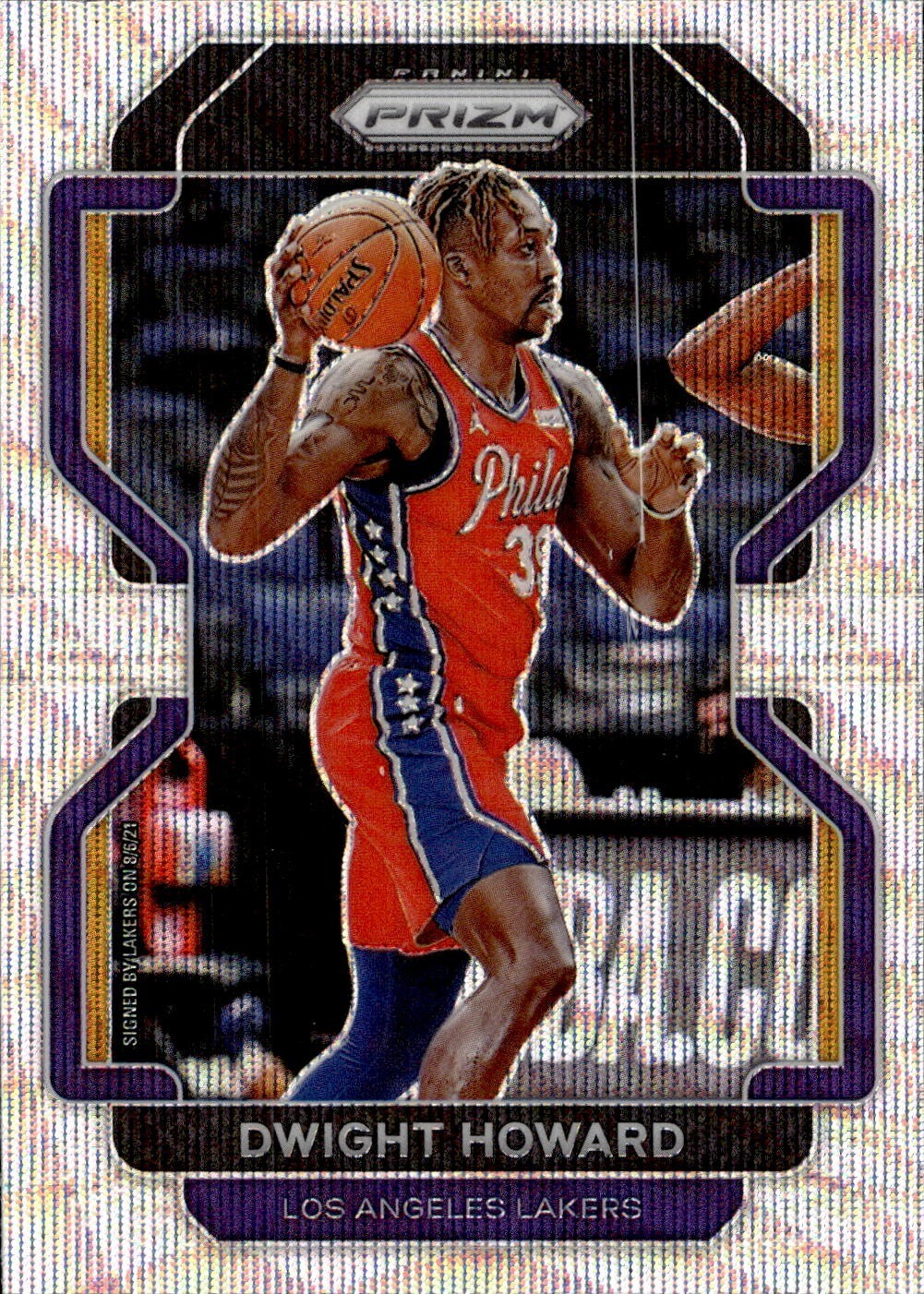 2021-22 Panini Prizm Dwight Howard Silver Wave Exclusive Prizm Holo SP ...