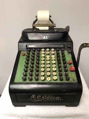 Cash Register, Adding Machines - Vintage Rc Allen