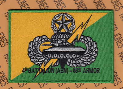 US Army 4th Bn 68th Armored Tank Armor Regt 82nd Airborne 5" patch m/e ...