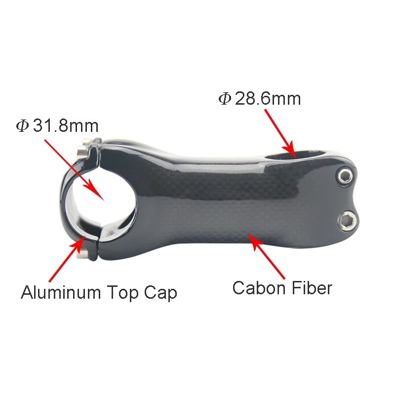 Carbon MTB Road Bicycle Stem Mountain Bike Handlebar Stems for Cycling ...