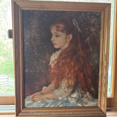 Vintage Renoir Little Irene Lithograph 16x20 French Victorian ...