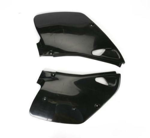 UFO Plastics Side Panels - Black Motorcycle Dirt Bike HU03385-001 0520 ...