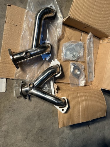 Dual exhaust headers Chevrolet 235 Six cylinder engine | eBay