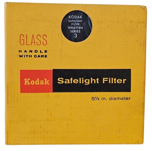 SERIES 3 KODAK SAFELIGHT FILTER WRATTEN SERIES 5 1/2" Diameter w ...