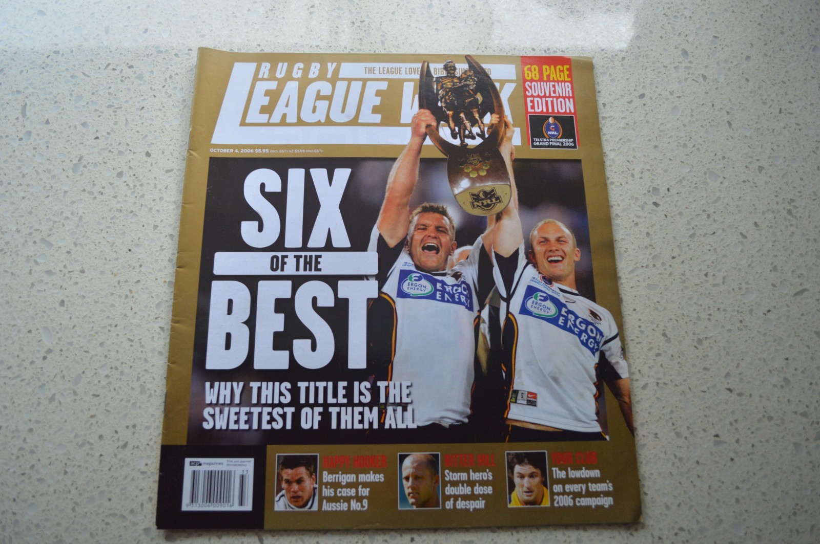 RUGBY LEAGUE WEEK 2006 GRAND FINAL SPECIAL MAGAZINE! BRISBANE BRONCOS ...