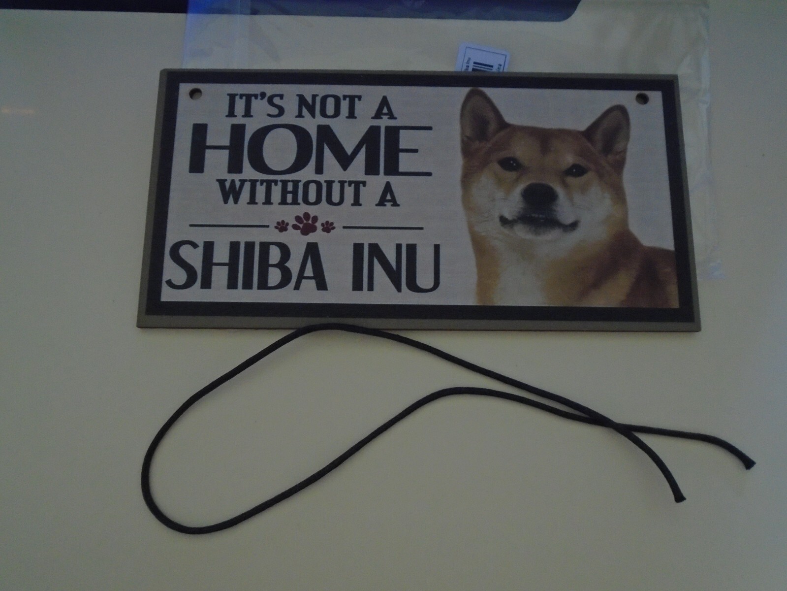 New Shiba Inu Dog Wall Art Print Home Decor Hanging Sign 8" by 4" | eBay