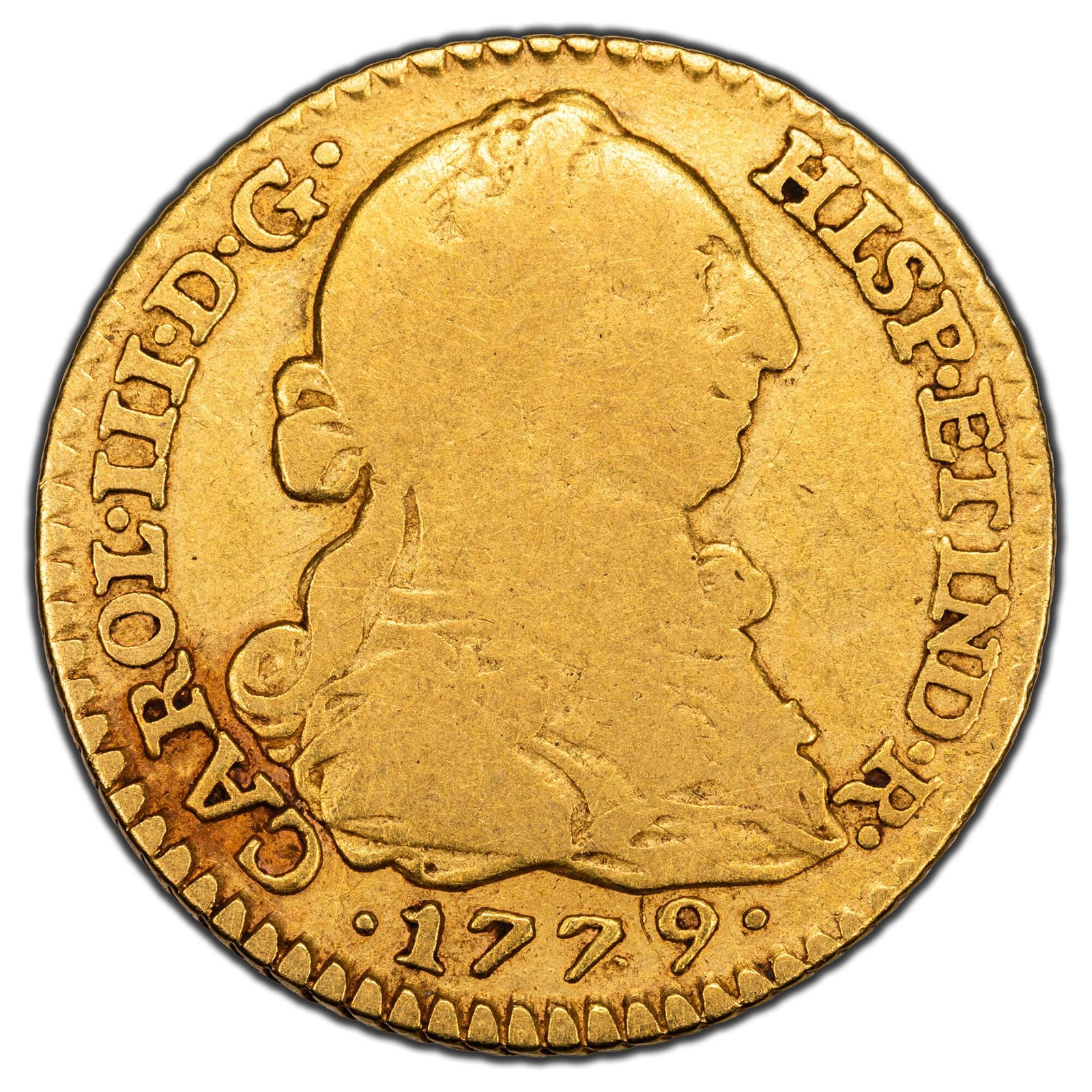 Spain 1779 M PJ 1 One Escudo Gold Coin | eBay