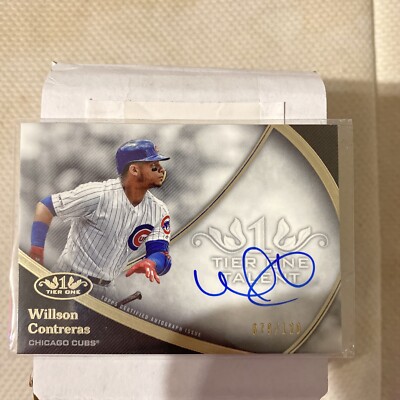 willson contreras autograph topps tier one numbered to /120 | eBay