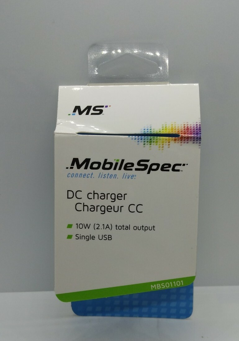 MOBILESPEC MBS01101 MOBILESPEC 12V DC SINGLE 2 1A USB CHARGER BLACK for ...