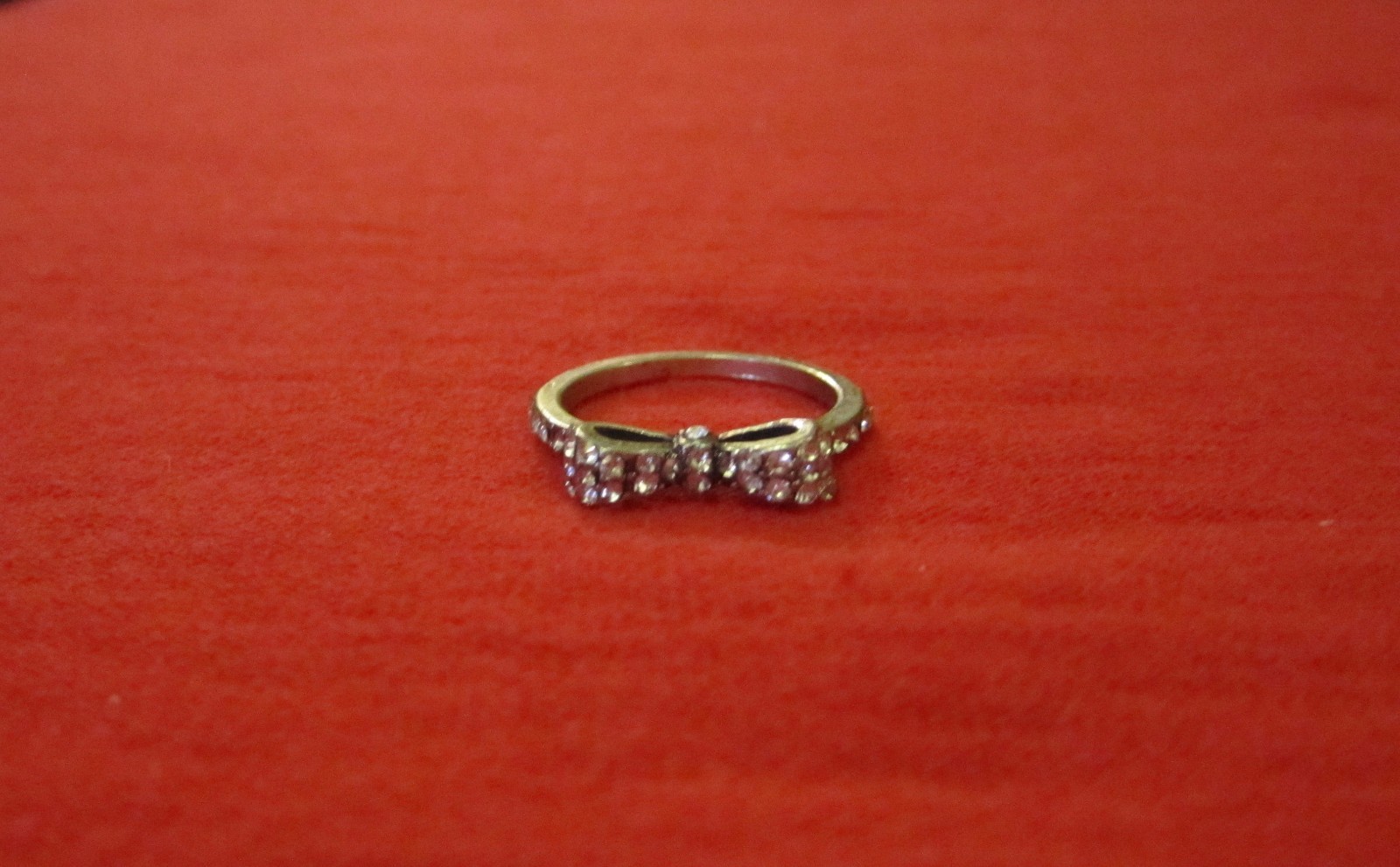 American Eagle Outfitters AEO Silver Tone Rhinestone Bow Ring Size 6 NWT | eBay