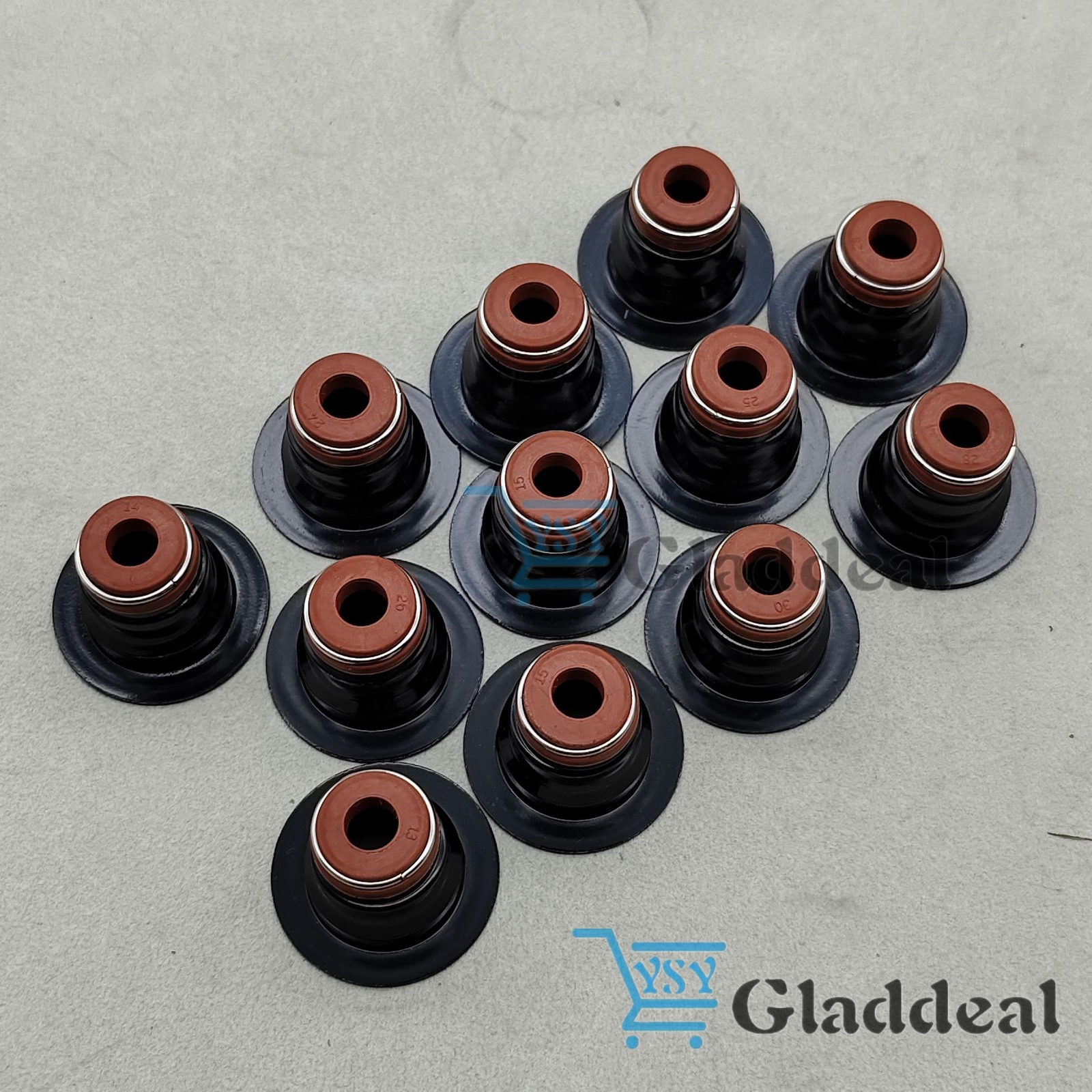 Intake & Exhaust Top Hat Valve Stem Seal for Cummins 12V 6B 6BT Set of ...