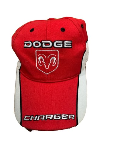 Dodge Charger Baseball Hat Adjustable Red White Mopar Cap | eBay