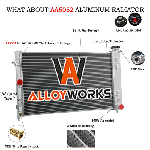 3 Rows Aluminum Radiator fit 2005-2006 Pontiac GTO LS2 6.0L V8 Free ...