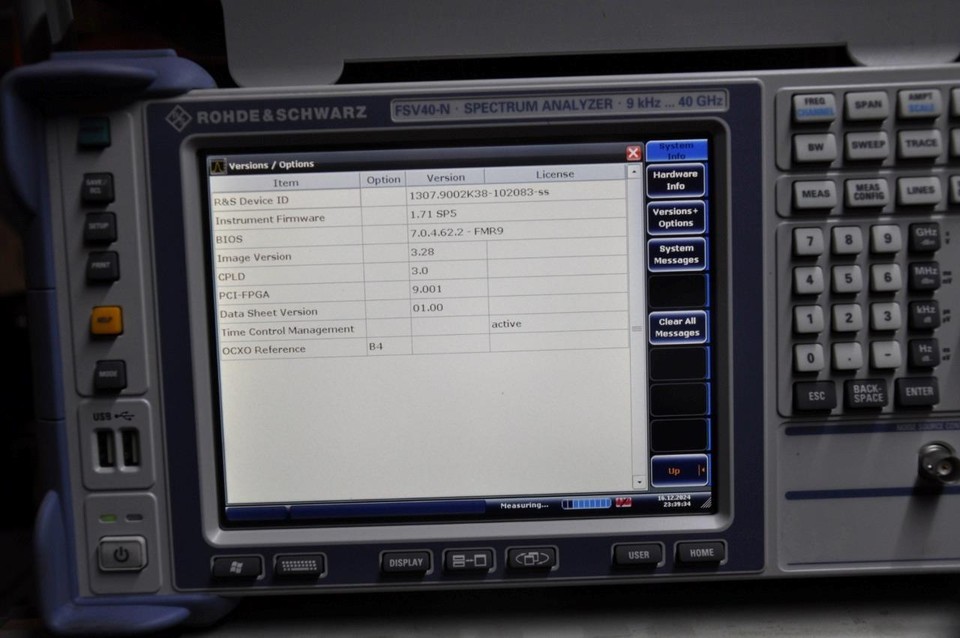 Rohde & Schwarz FSV40-N 9kHz-40Ghz Looks Nice Passes Self test | eBay