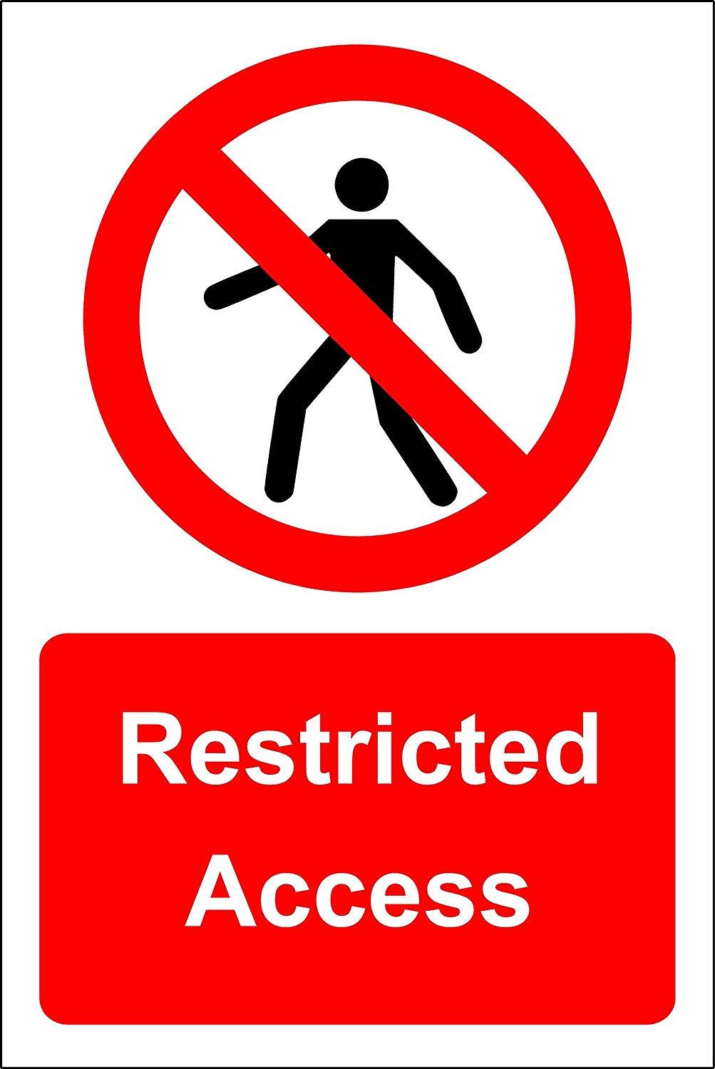 Restricted access Safety sign | eBay