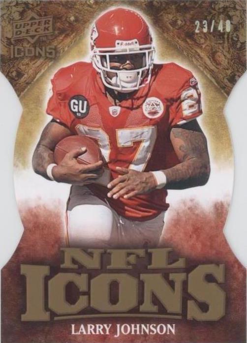 2009 Upper Deck Icons - Nfl Icons Larry Johnson #IC-LJ Die-Cut /40 for ...