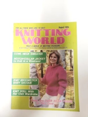 Knitting World August 1984 Magazine | eBay