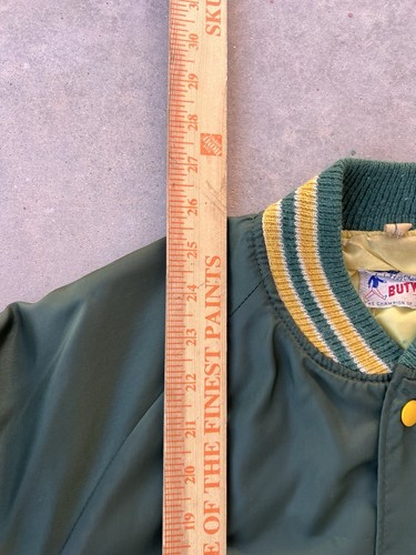 Vintage MSU Rugby Jacket Large Green Michigan State Spartans 60s Butwin ...