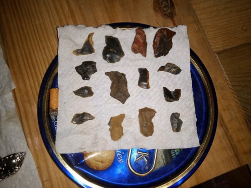 Cherokee indian artifacts tools effigies in stone and flint rare and ...
