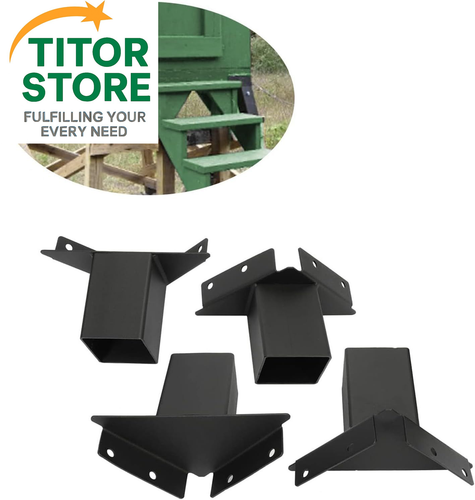 Deer Stand Brackets 4x4 Deer Blind Brackets, 4Pcs Compound Angle ...