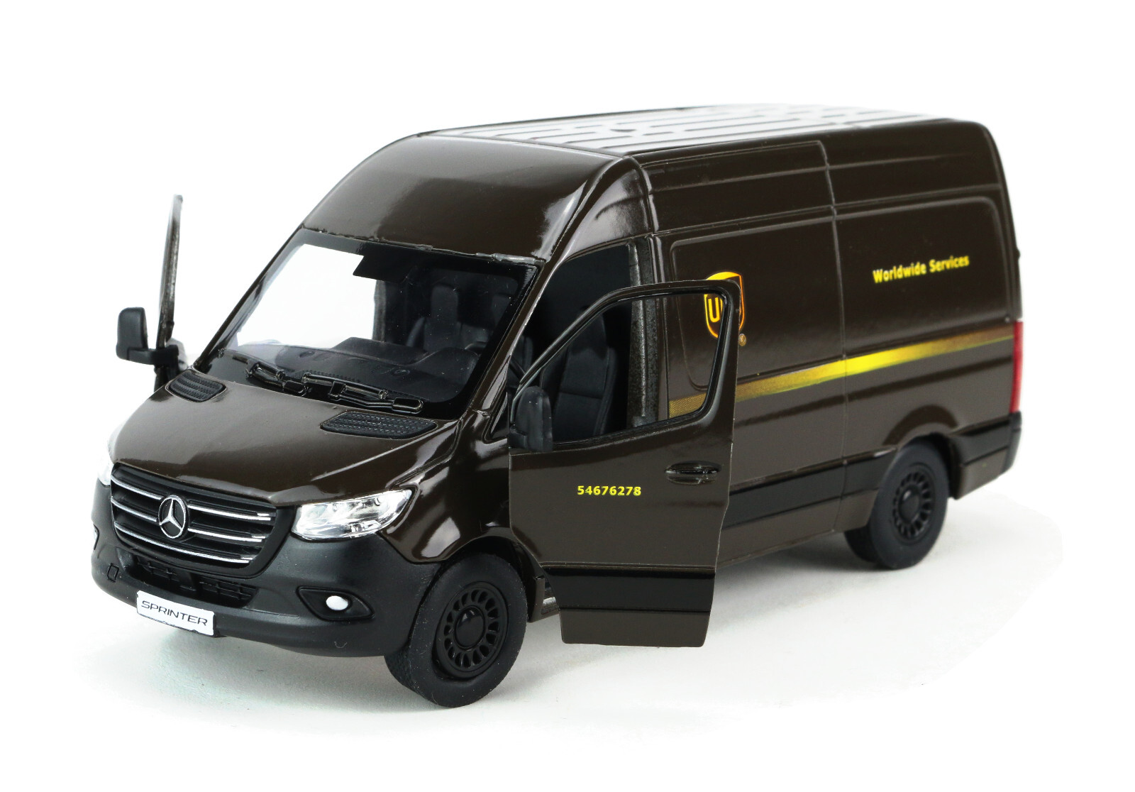 UPS Sprinter Mercedes Benz Transporter Modellauto Paketdienst Kurier 12 ...