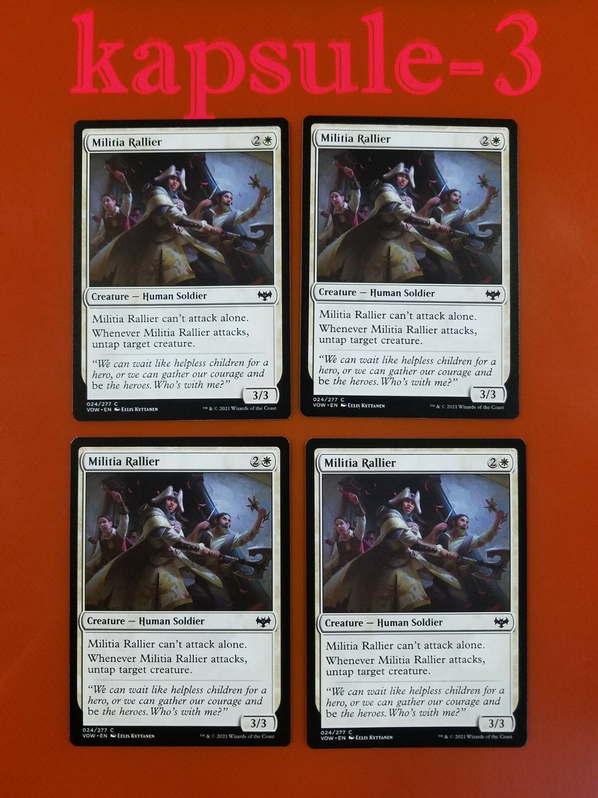 4x Militia Rallier | Innistrad Crimson Vow | MTG Magic Cards | eBay