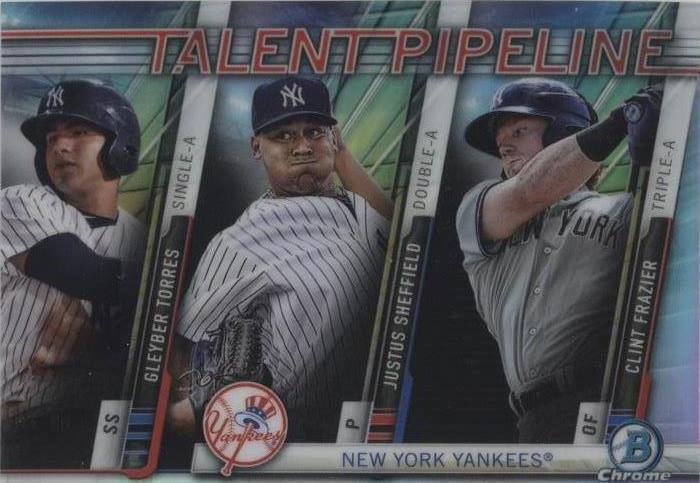 2017 Bowman - Chrome Talent Pipeline Gleyber Torres, Clint Frazier ...