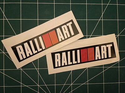 2x Evolution RALLIART bumper decal stickers | eBay