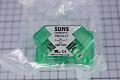 *Single* SUNS PBC30-01 30mm Pushbutton Selector Contact Block 1NC | eBay