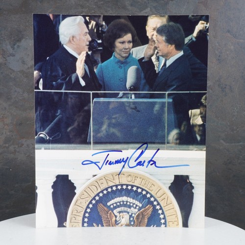 ^ 8x10 Photo of Presdent Jimmy Carter, Inaugural Swearing In w/ COA [B2 ...