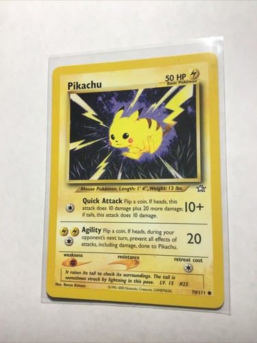 PIKACHU - 70/111 - Neo Genesis - Pokemon Card - PL | eBay