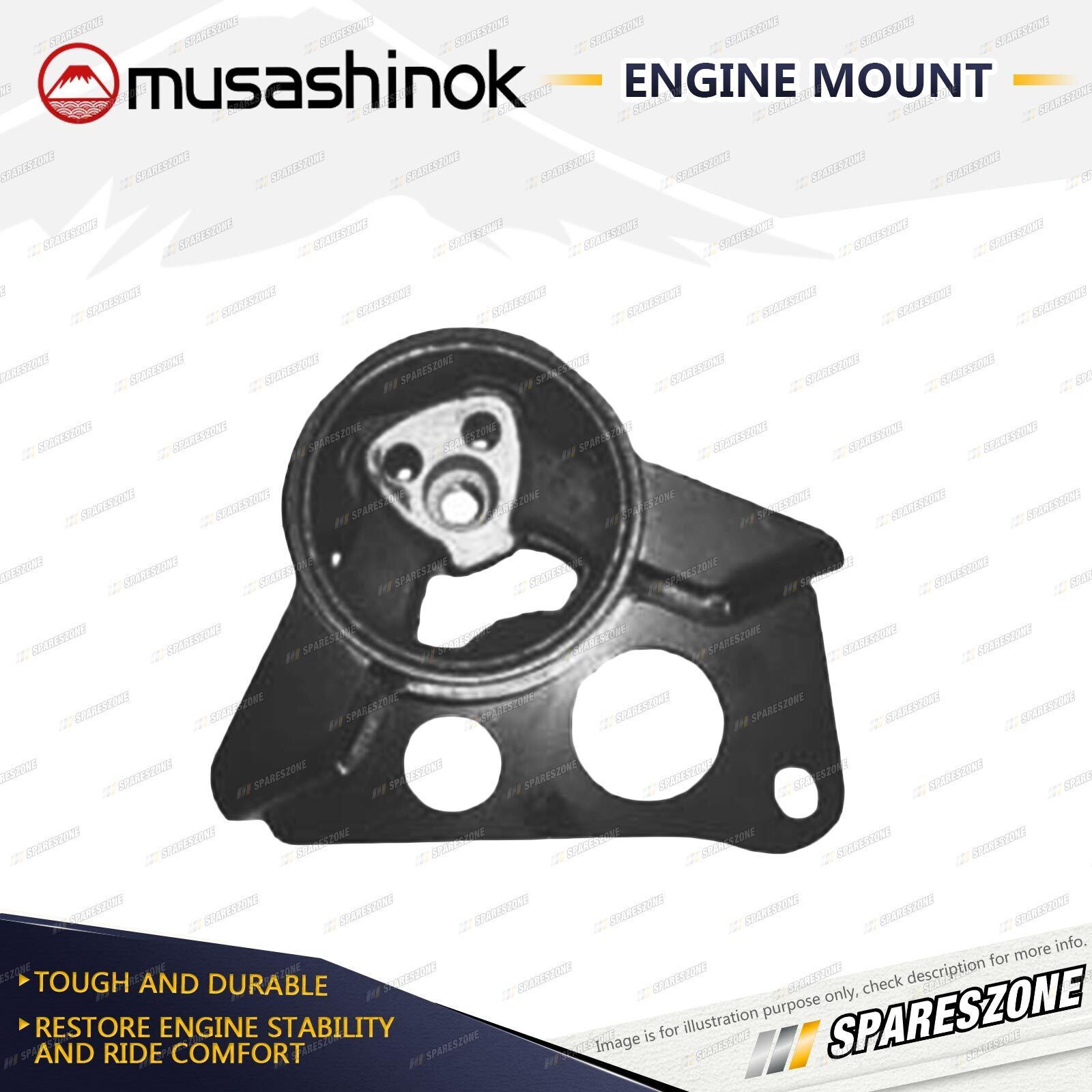 1x Musashinok Rear Engine Mount for Daewoo Matiz M100 M150 796cc 3Cyl ...