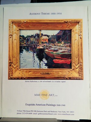 ANTHONY THIEME / ANTONIO JACOBSEN ART PIECES VTG ORIG 2006 ...