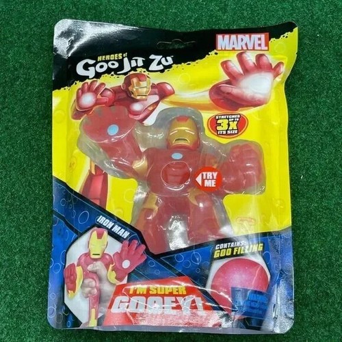 Marvel Heroes Of Goo Jit Zu Red Gold Iron Man I M Super Gooey Action ...