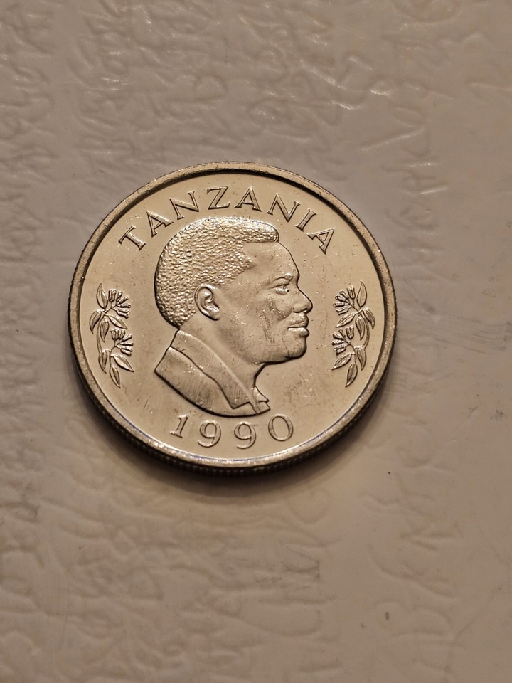 1990 TANZANIA 50 SENTI WORLD COIN KM26 BUNYORO RABBIT PROOF-LIKE COIN ...