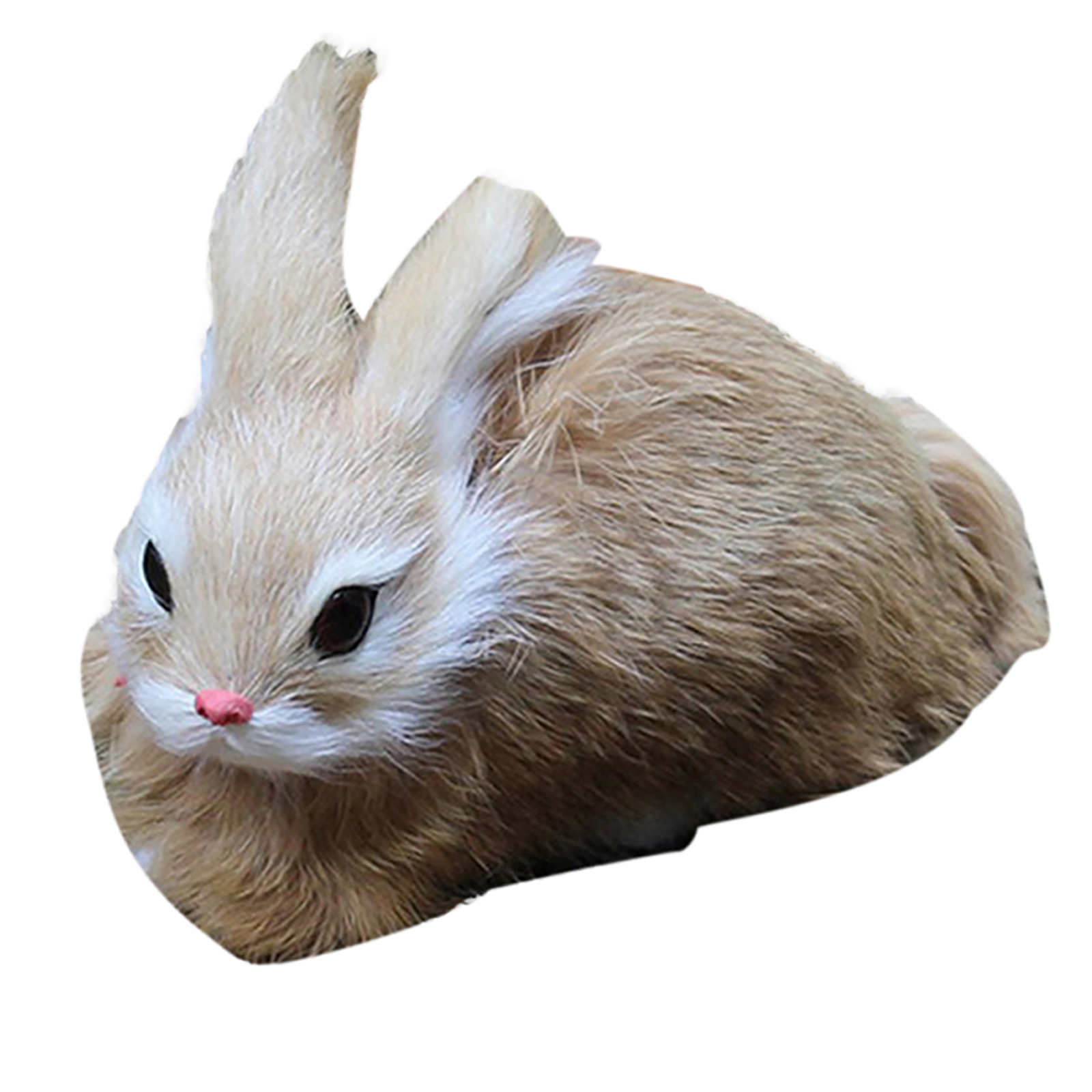 Cute 15cm Mini Realistic Simulation Rabbit Plush Toy Animal Bunny Model ...